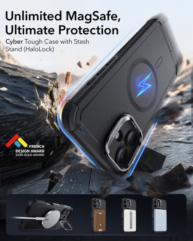 iPhone 16 Cyber MagSafe Case with Stand - ESR